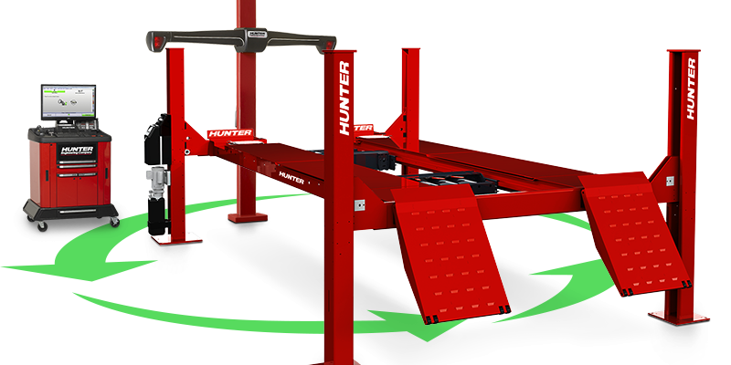 hunter alignment rack