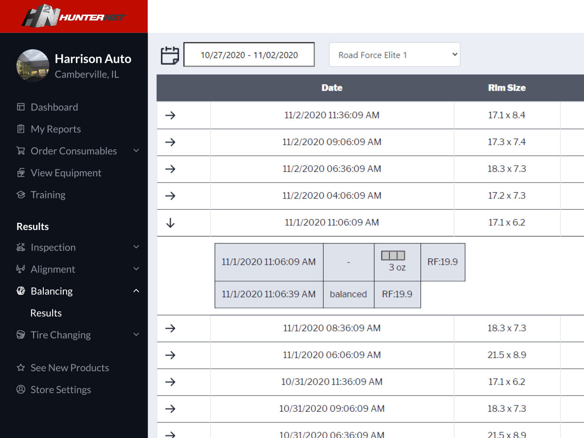HunterNet® Online Business Tool | Hunter Engineering Company®