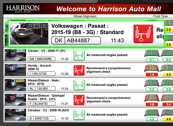 Quick Check Drive Over Alignment Check | Hunter Engineering Company®